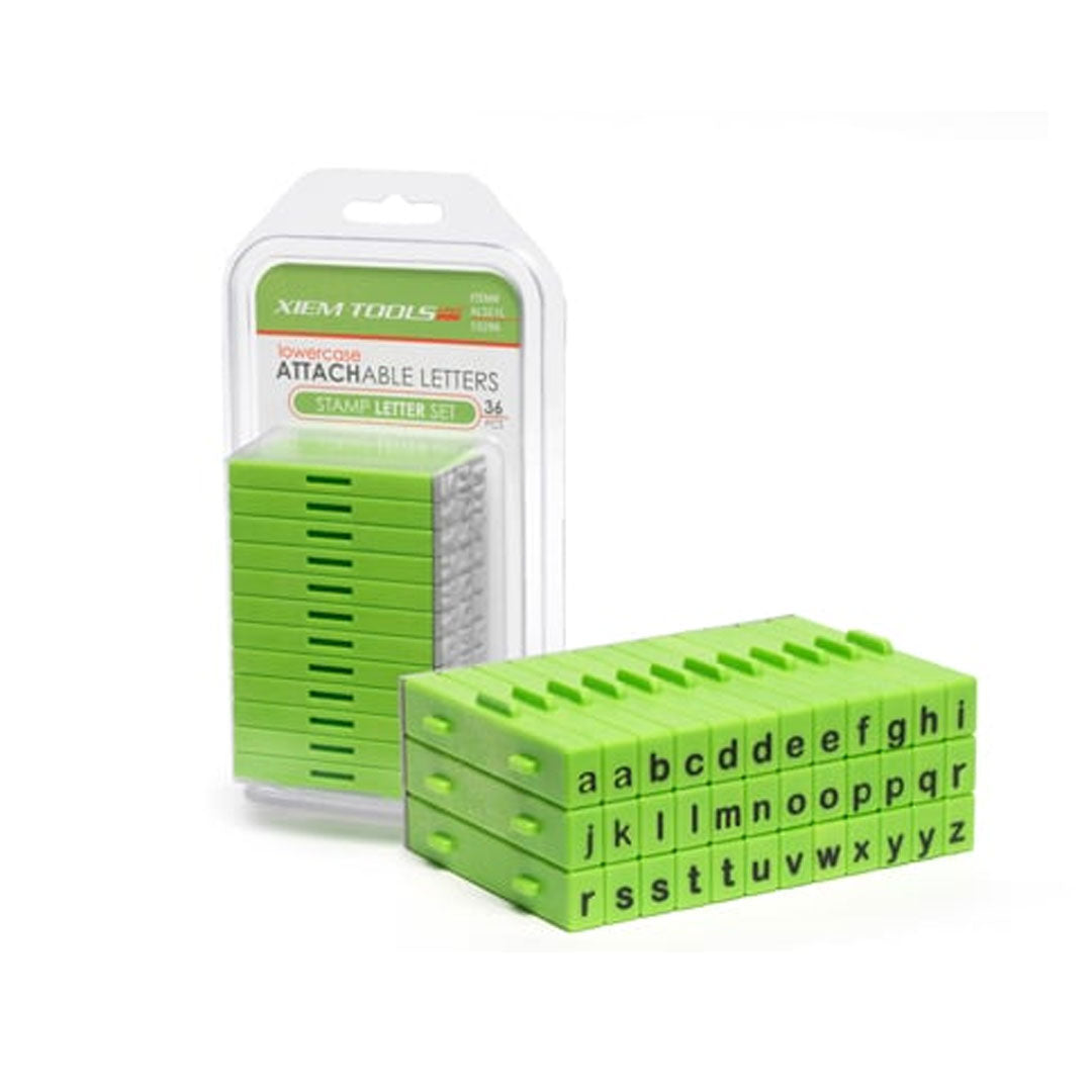 Xiem Attachable Stamp Letters Lowercase Set 36 pcs – Keane Ceramics